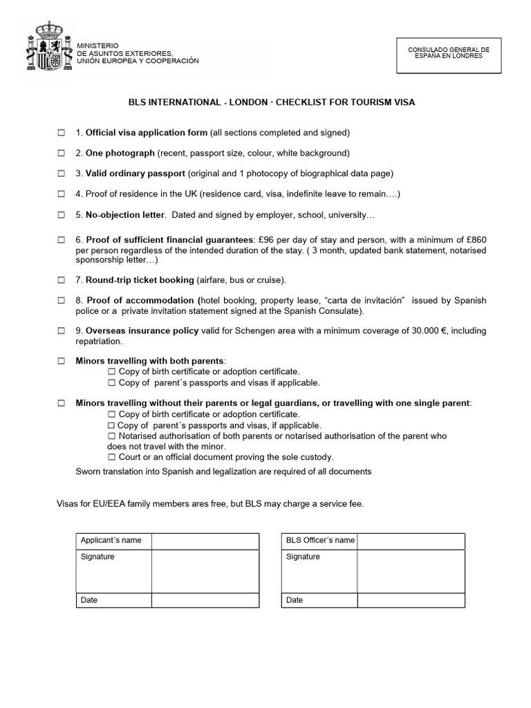 Checklist Tourism | PDF