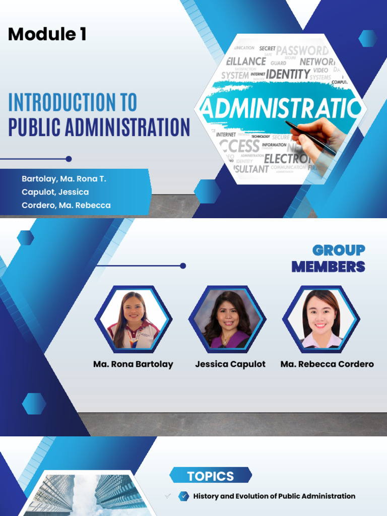 Module 1 - Introduction To Public Administration | PDF | Public ...