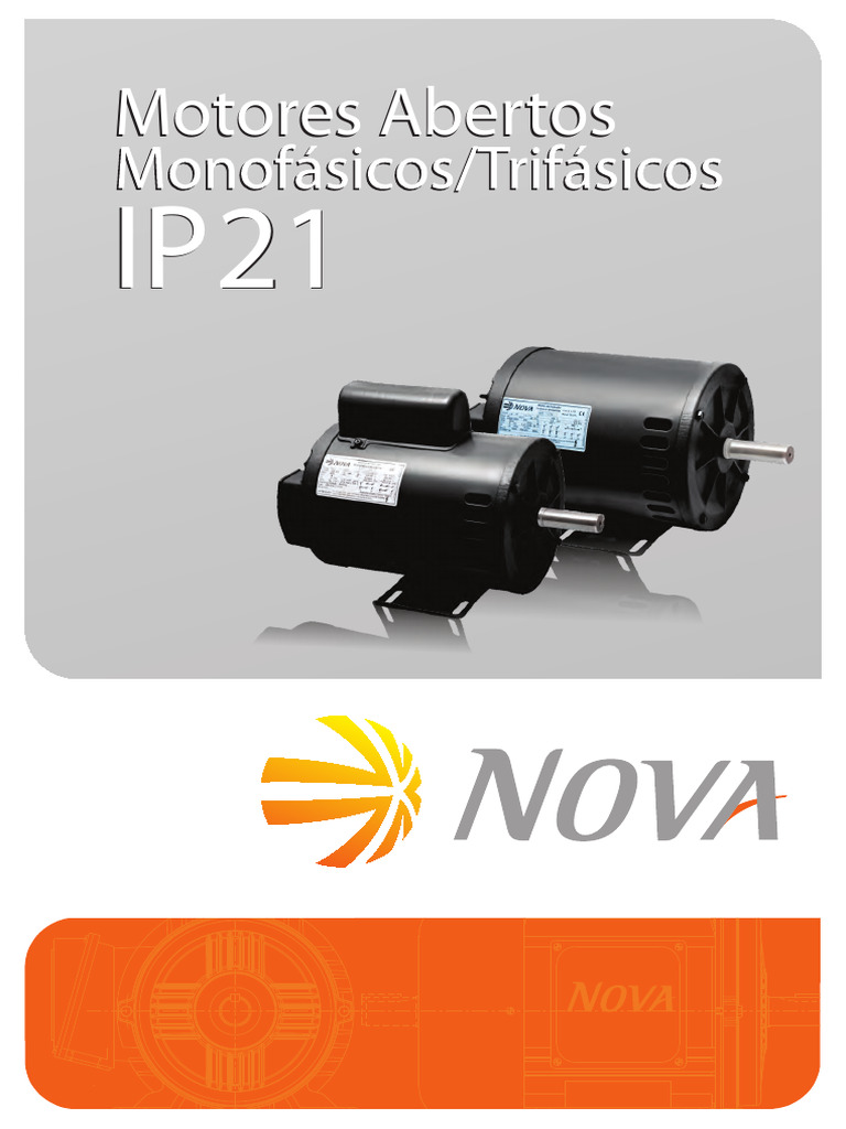 Catálogo Nova Motores IP21 Trifásico e Monofásico Web | PDF