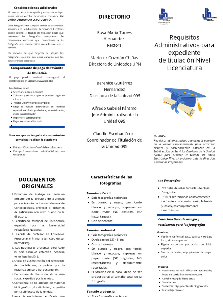 Requisitos para Titulación Licenciatura UPN | PDF