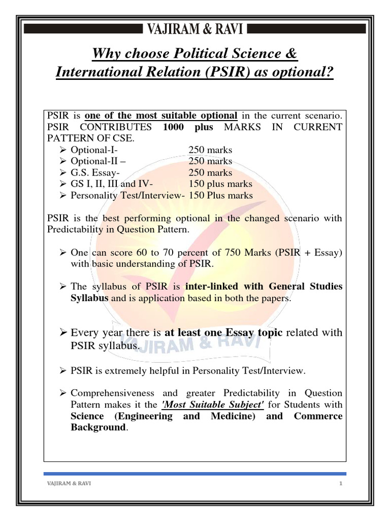 PSIR Workshop | PDF | Political Philosophy | Liberalism