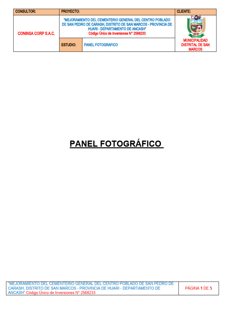 Panel Fotográfico | PDF