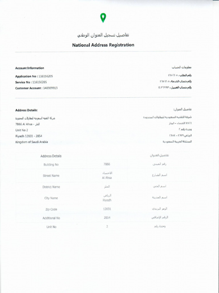 Saudi National Address | PDF