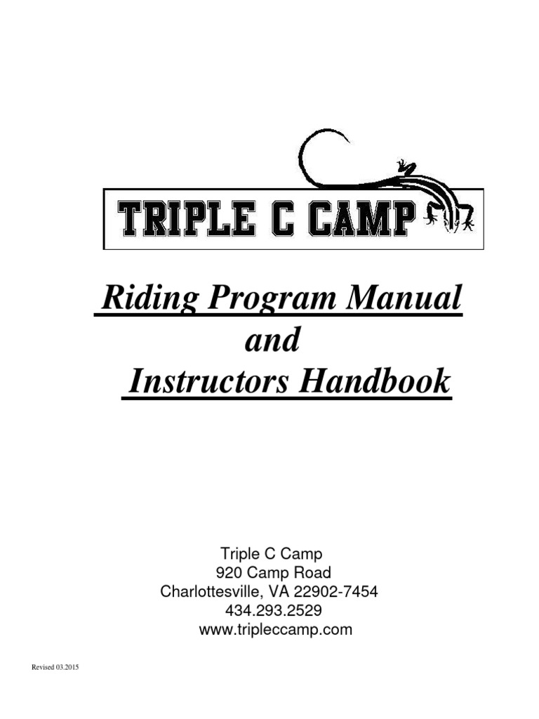 Triple C Camp Riding Program Manual | PDF | Horse Gait | Horses