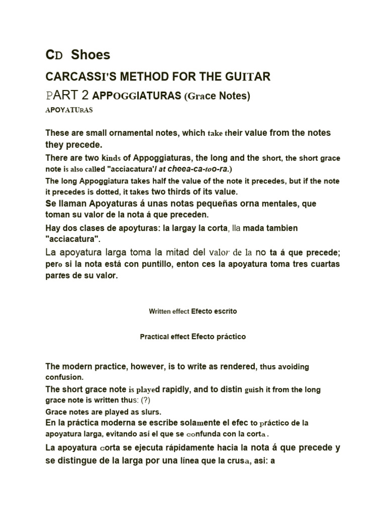 Carcassi - Method For Guitar, Part 2 | PDF | String Instruments | Tempo