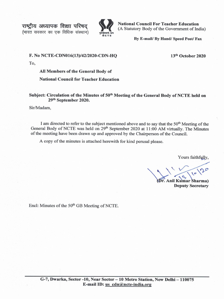 NCTE - CTET - Lifetime Notice | PDF