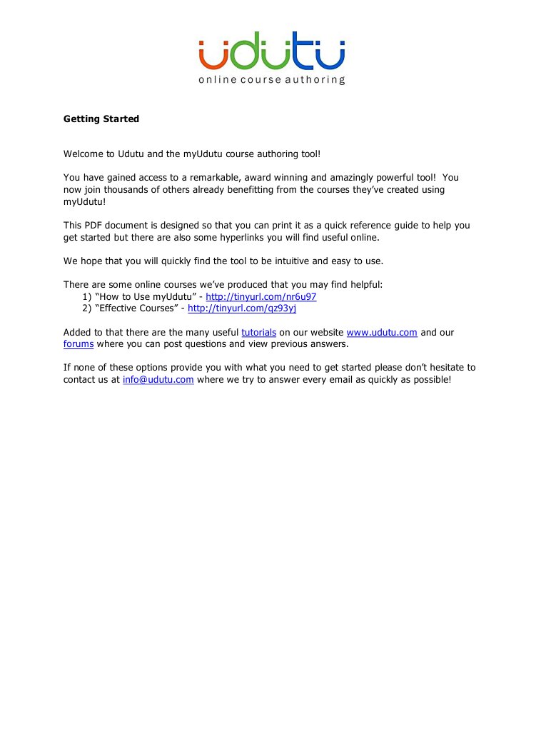 Udutu Getting Started Guide | PDF | File Format | Educational Assessment