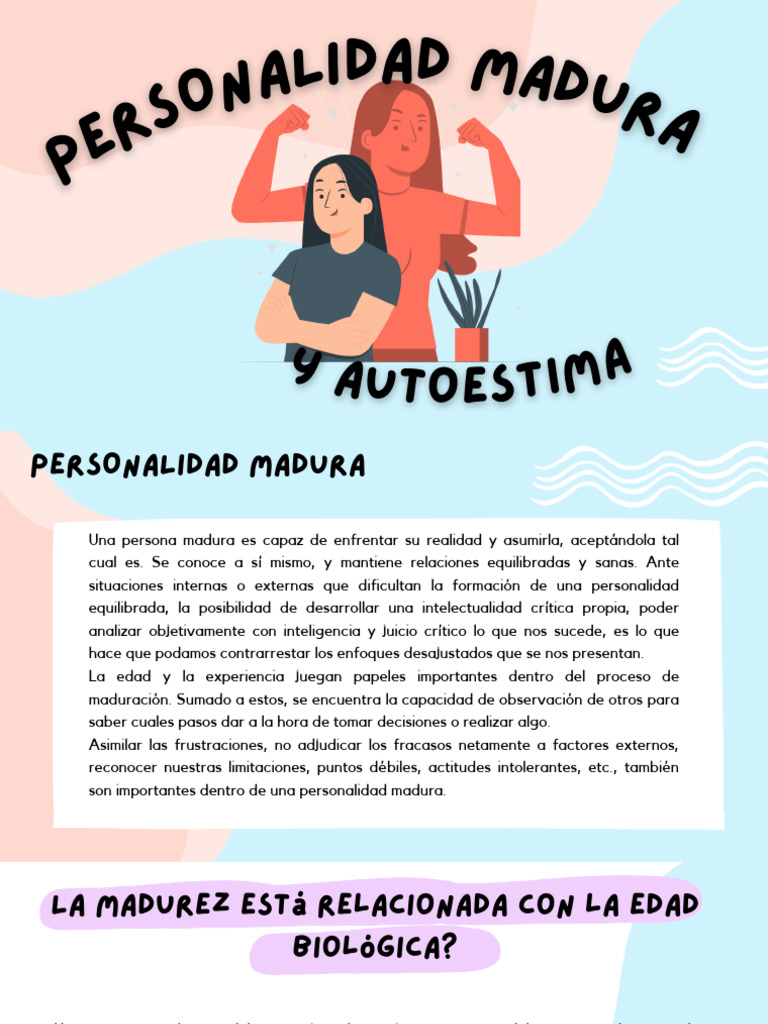 Personalidad Madura y Autoestima | PDF | Autoestima | Las emociones