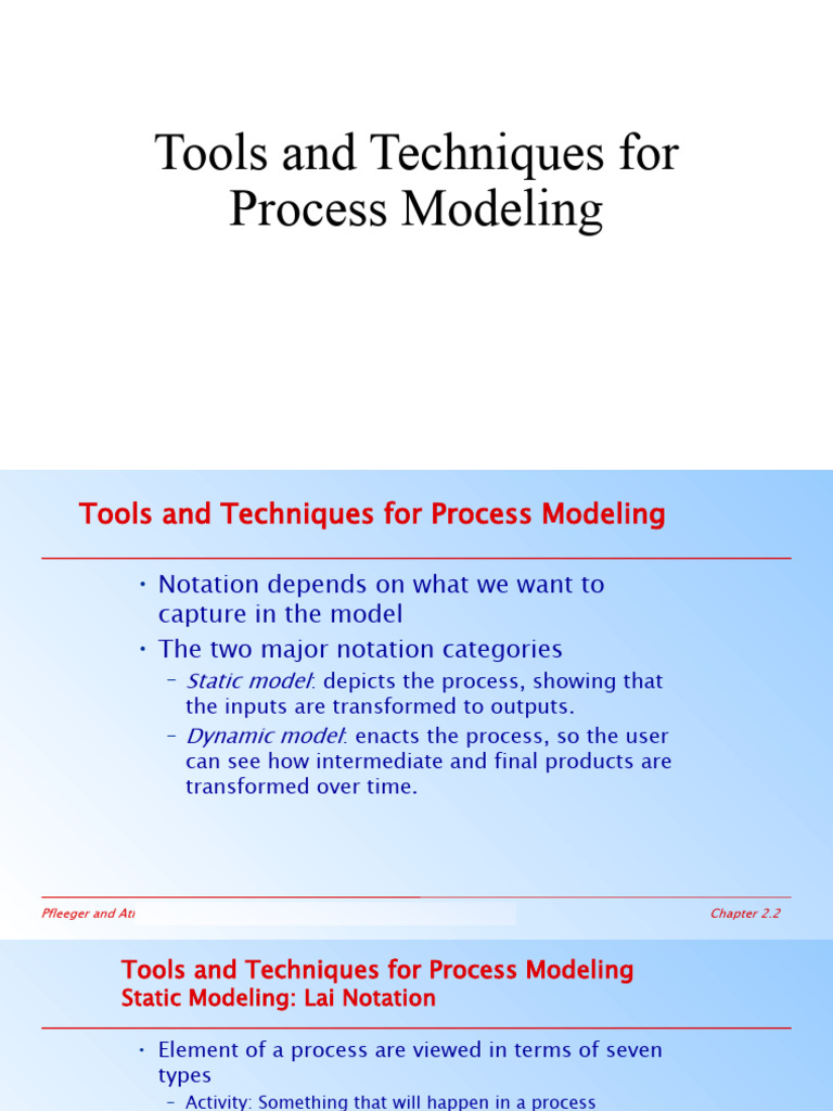 Tools and Techniques for Process Modeling | PDF | Risk | Engineering