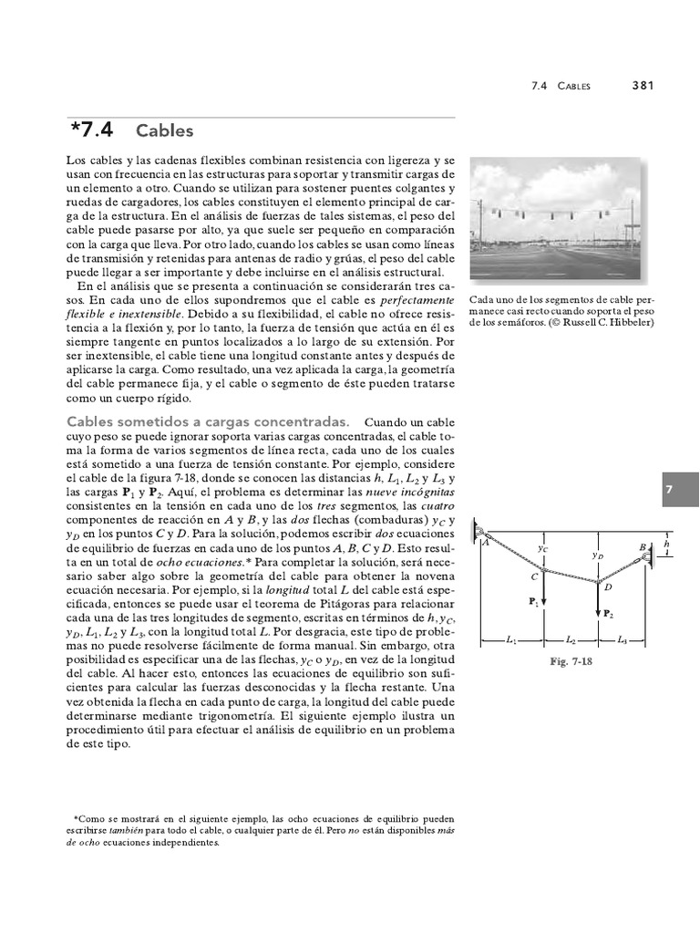 Estática - Cables | PDF