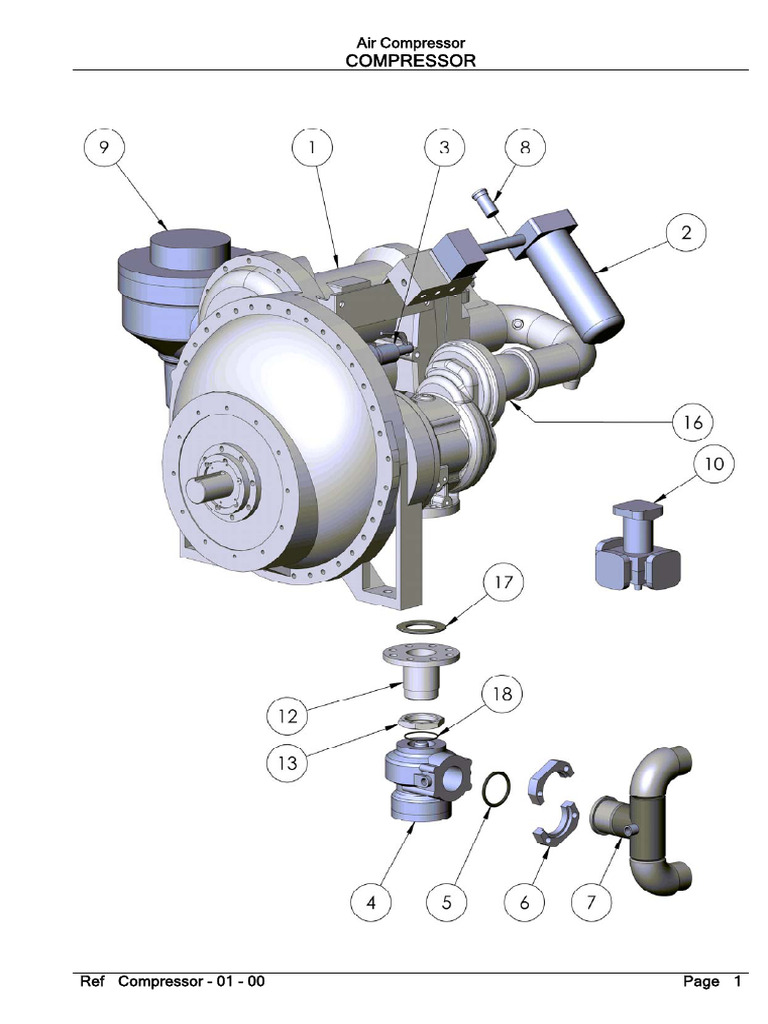 Air Compressor (Probe) - Jun 2017 | PDF | Valve | Piston