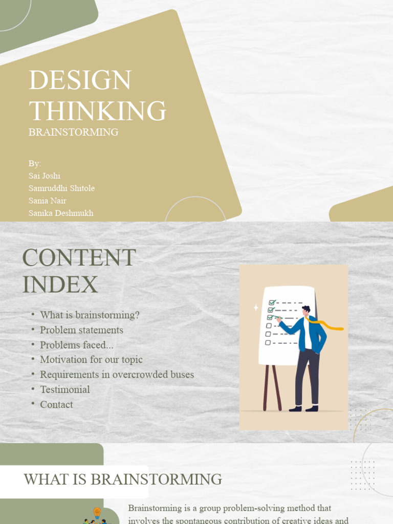 Design Thinking: Brainstorming | PDF | Career & Growth