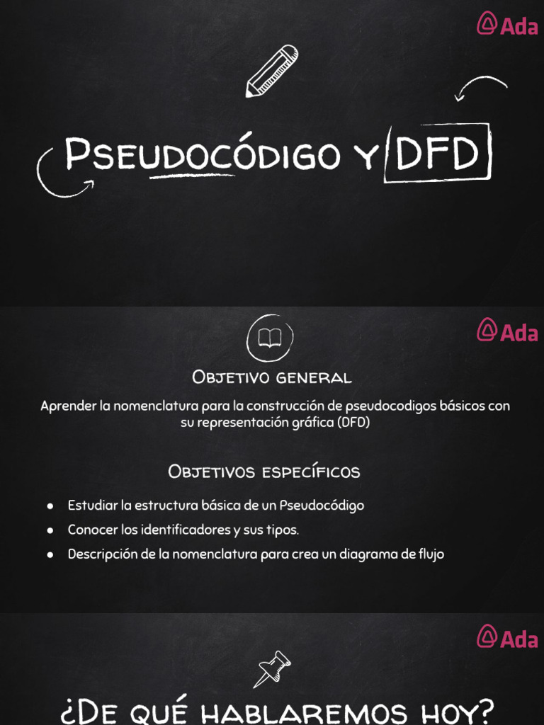 Pseudocodigo DFD | PDF | Algoritmos | Lenguaje de programación