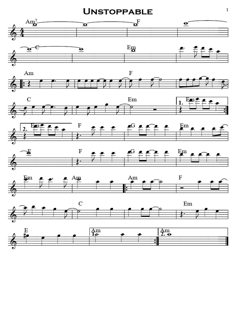 Unstoppable Sax Alto | PDF