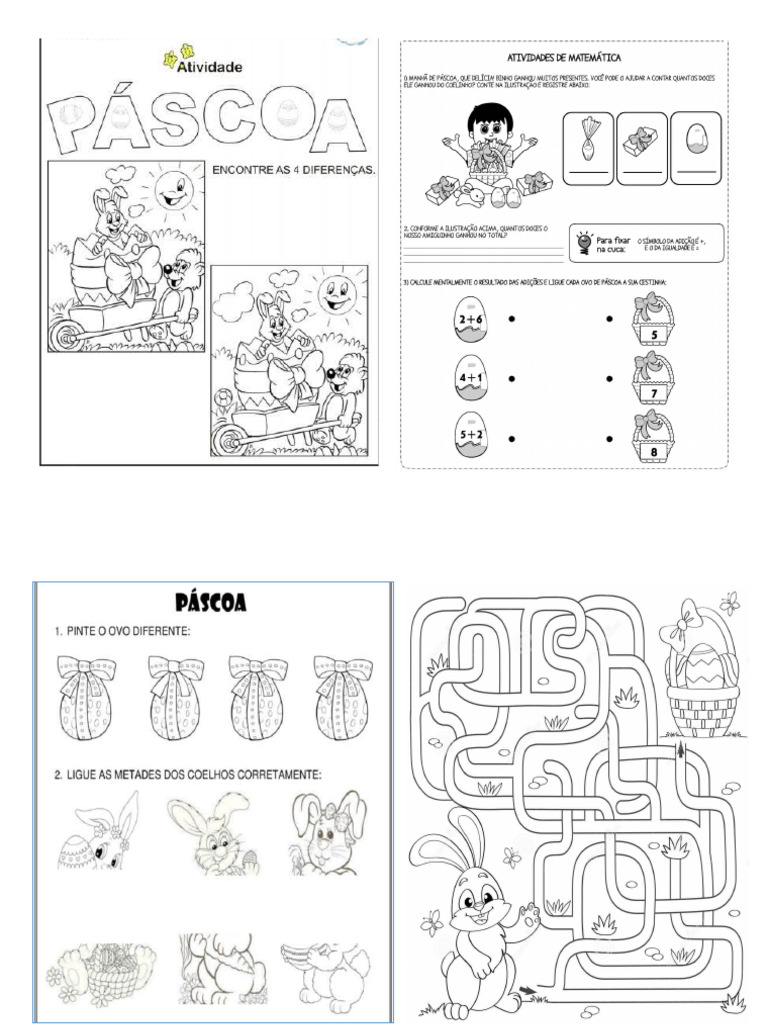 Atividades Pascoa | PDF