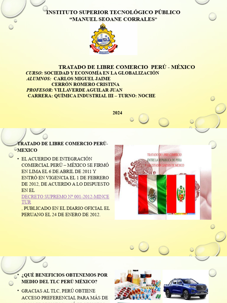 TLC Peru Mexico | PDF | Tratado de Libre Comercio Norteamericano | Perú