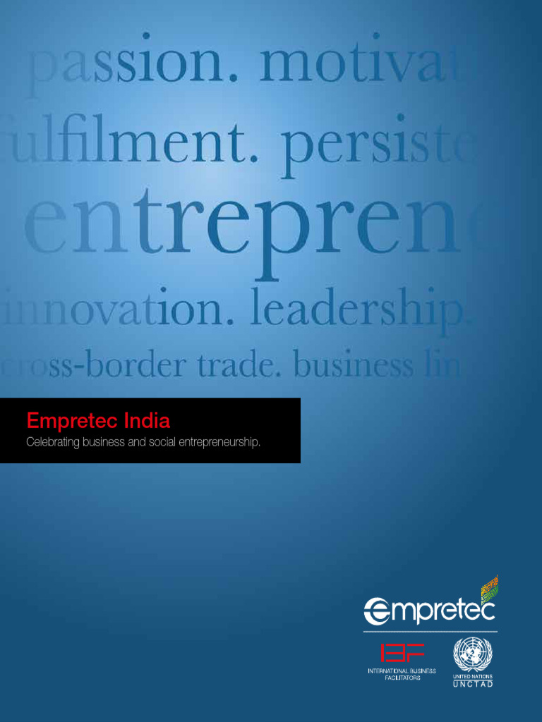 Empretec: Empowering Entrepreneurs in India | PDF | Entrepreneurship ...