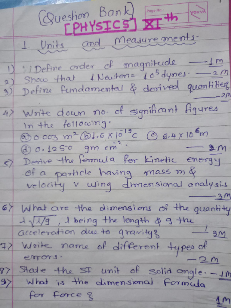 Physics Question Bank | PDF