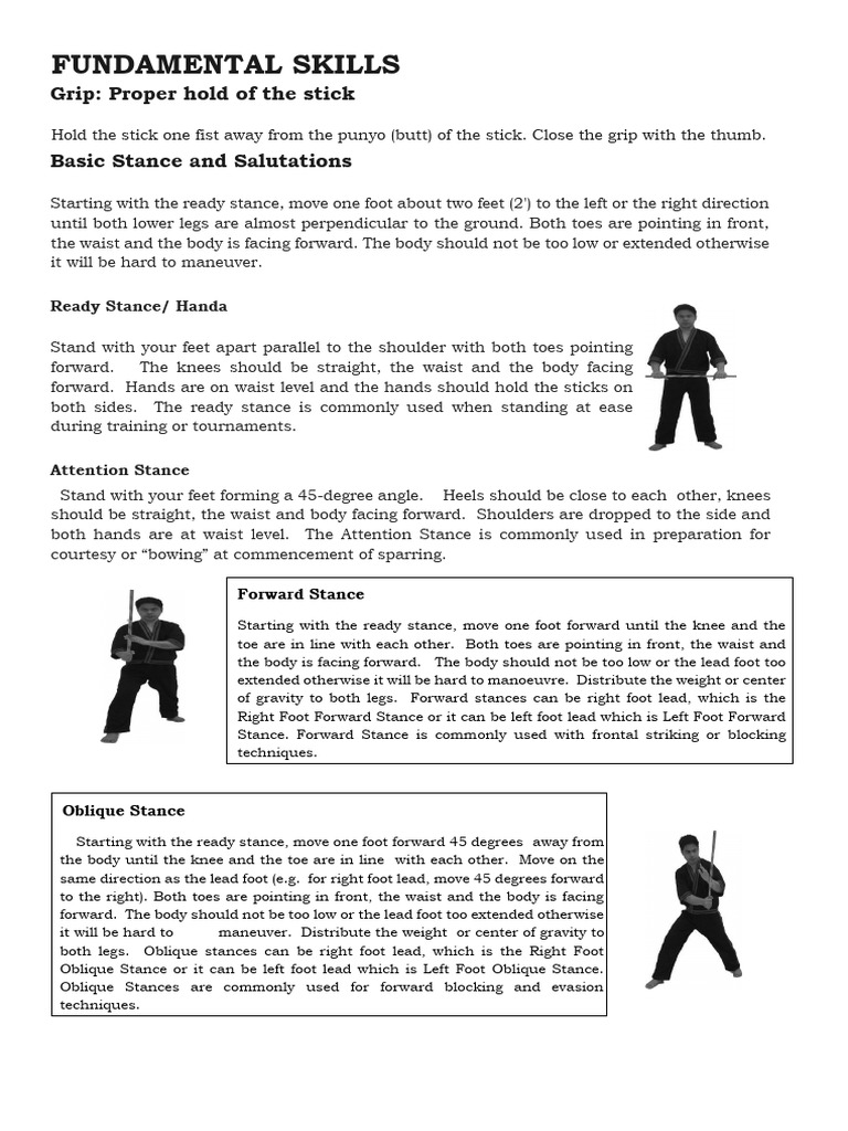 P E 2 Fundamental Skills Arnis Pdf Foot