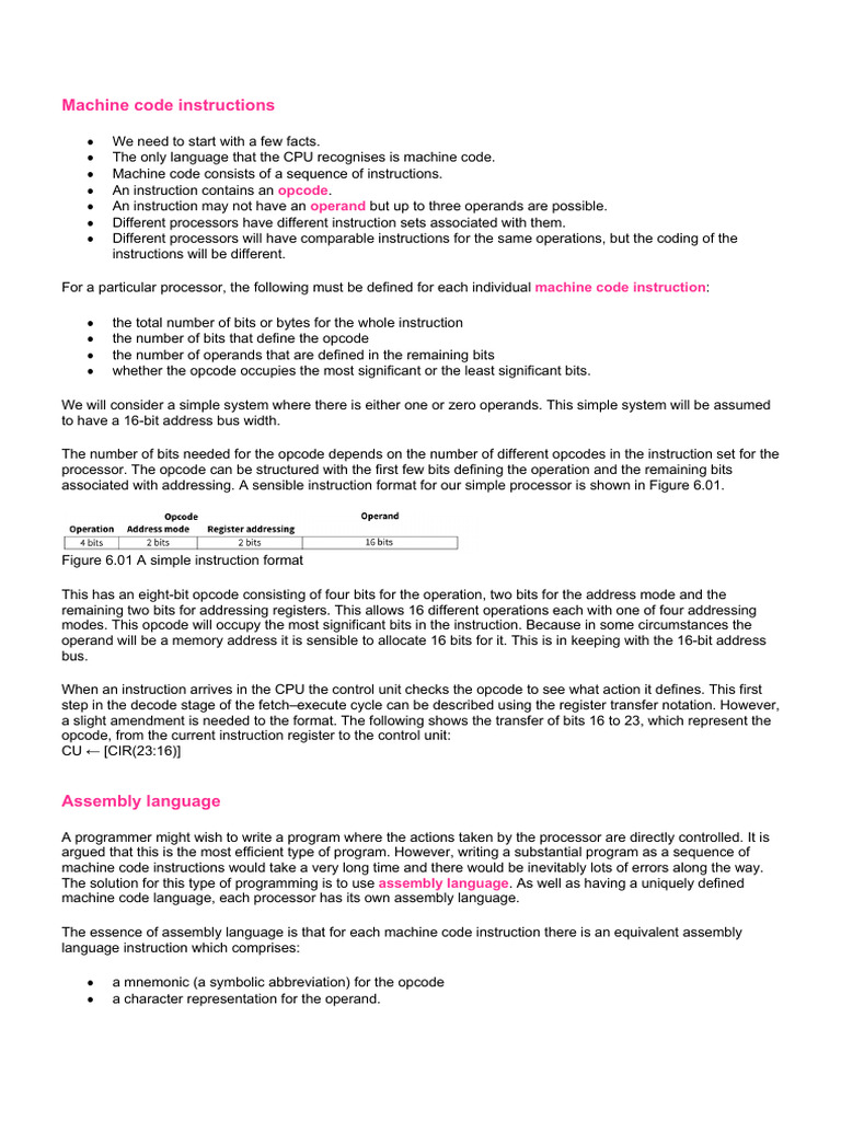 6.01-6.07 Assembly Language Programming | PDF | Assembly Language | Central Processing Unit