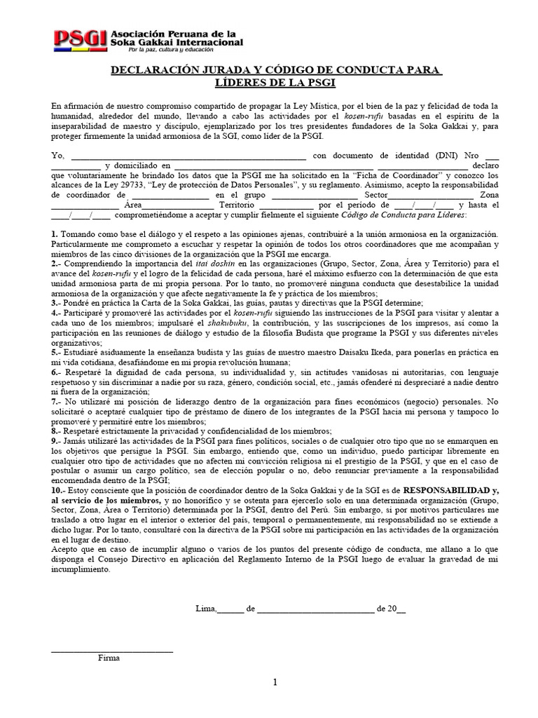 Código Conducta 2024 | PDF