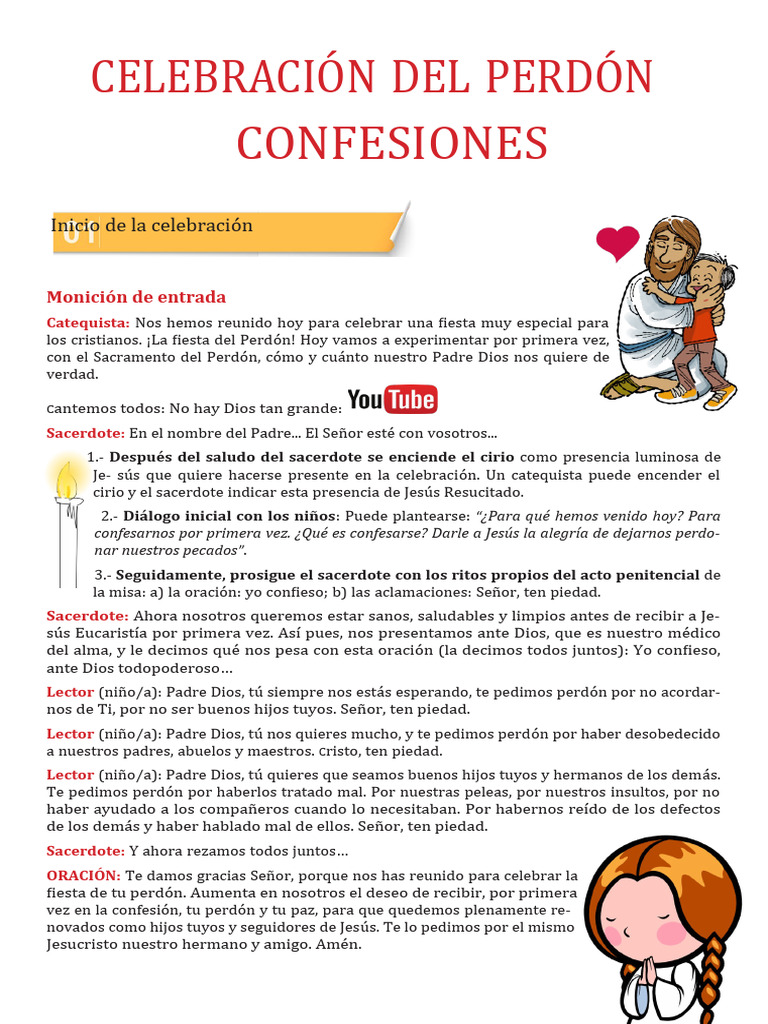 Fiesta del Perdón: Primera Confesión | PDF | eucaristía | Teología