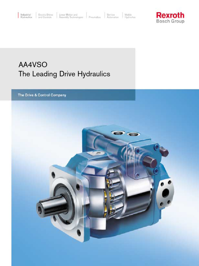 AA4VSO Axial Piston Pumps | PDF | Pump | Mechanical Engineering