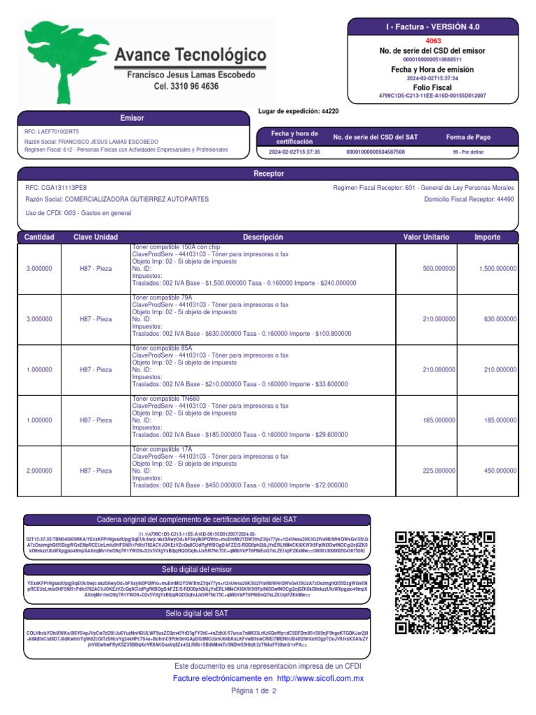 Toner PDF | PDF | Servicios (economía) | Dinero