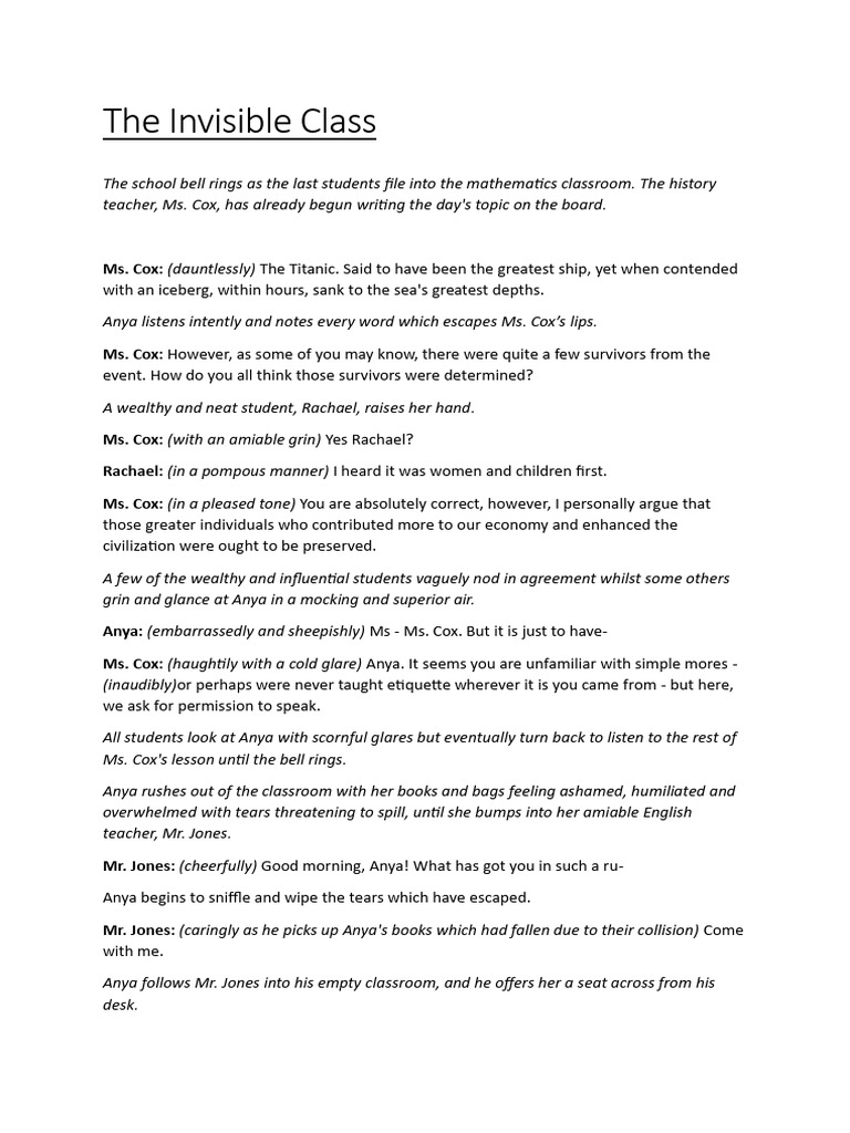 The Invisible Class.. | PDF | Art | General Fiction