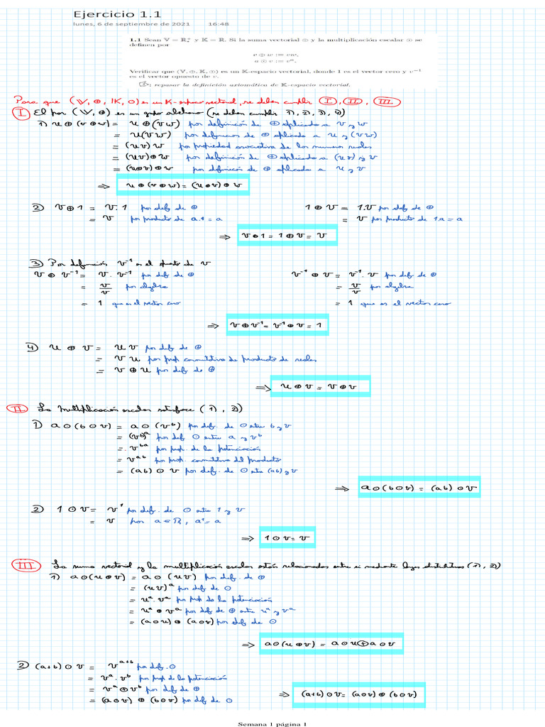 Guia 1 Resuelta Algebra 2 - Parte 1 de 2 | PDF