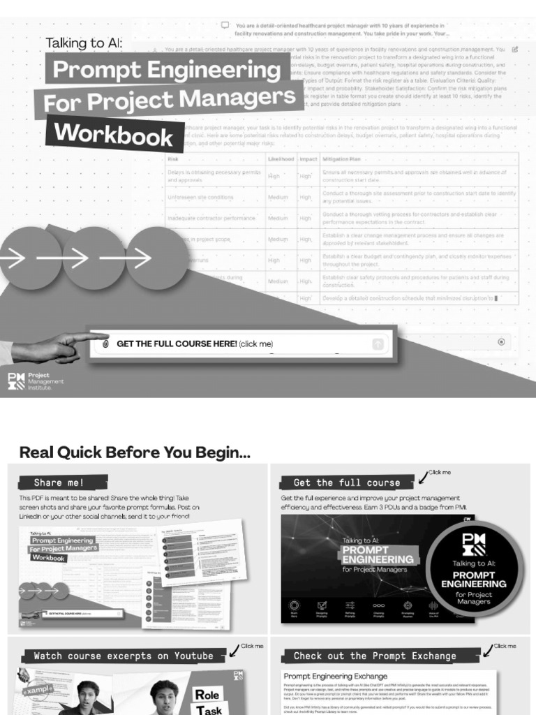 Pmi Prompt Engeneering | PDF