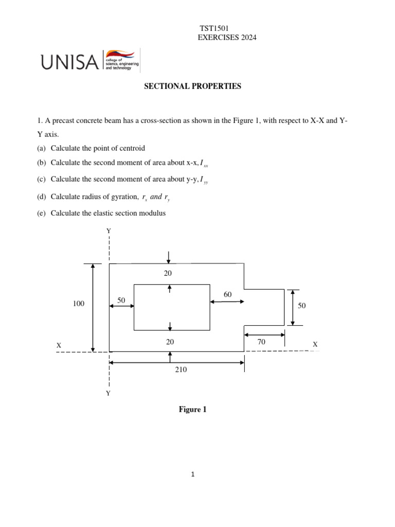 Section Properties Calculations for Beams | PDF | Earthquake ...
