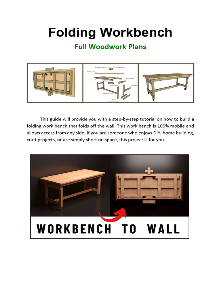 DIY Folding Workbench Plans Guide | PDF