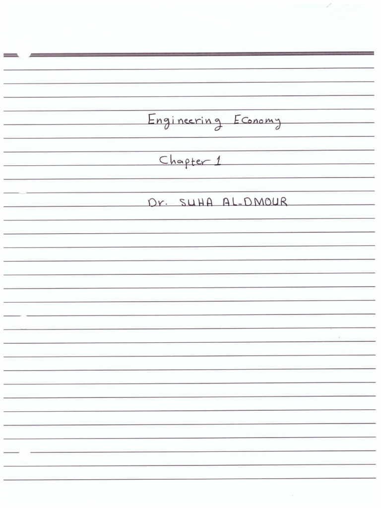 Eng. Economy CH1 | PDF