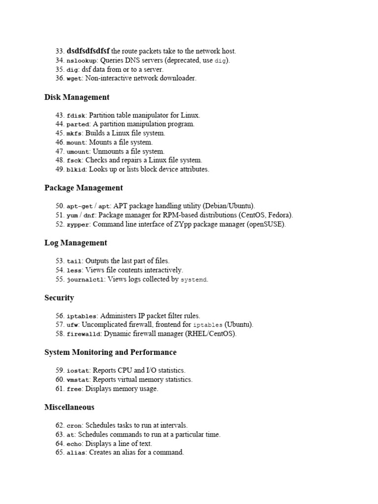 Essential Linux Command Overview | PDF
