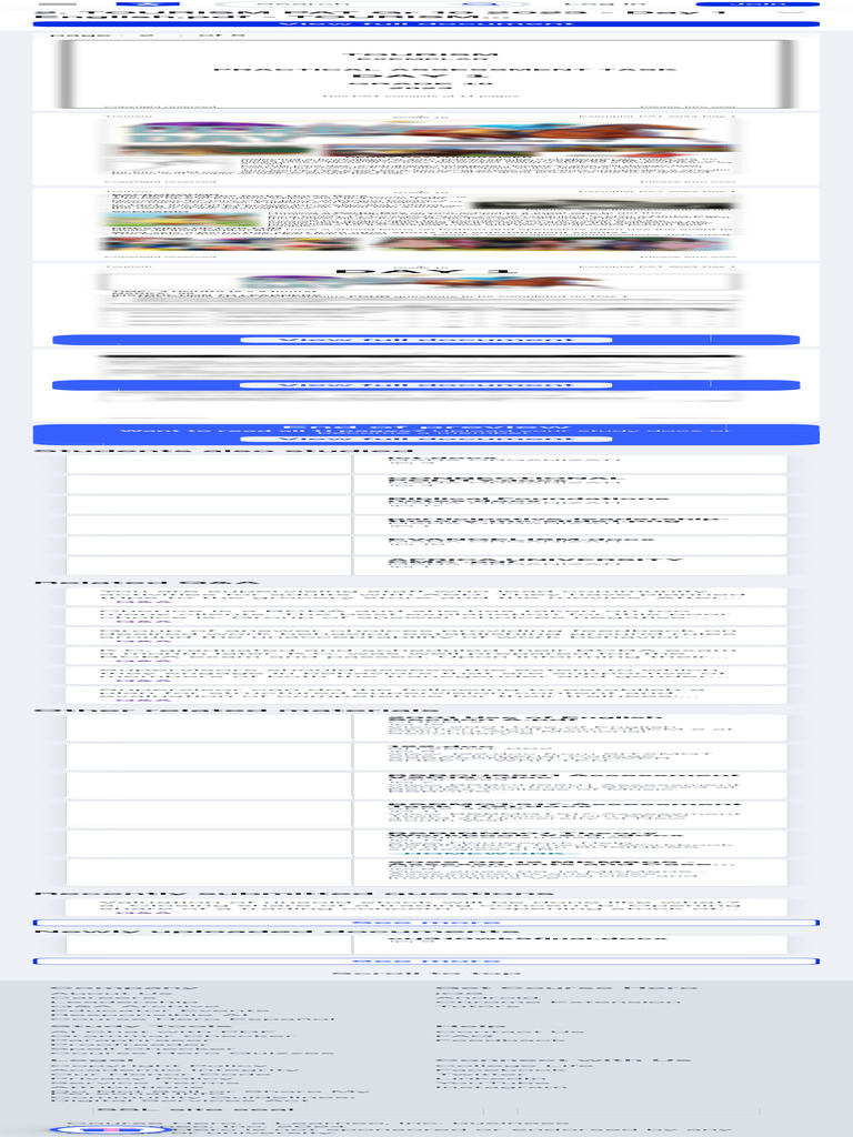 Tourism Pat GR 10 2023 - Day 1 English - PDF - Tourism Exemplar ...