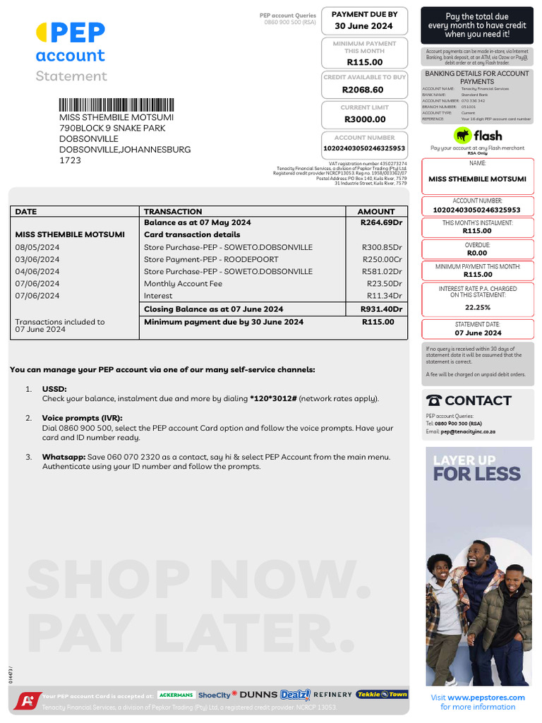 Statement | PDF | Banks | Credit Card