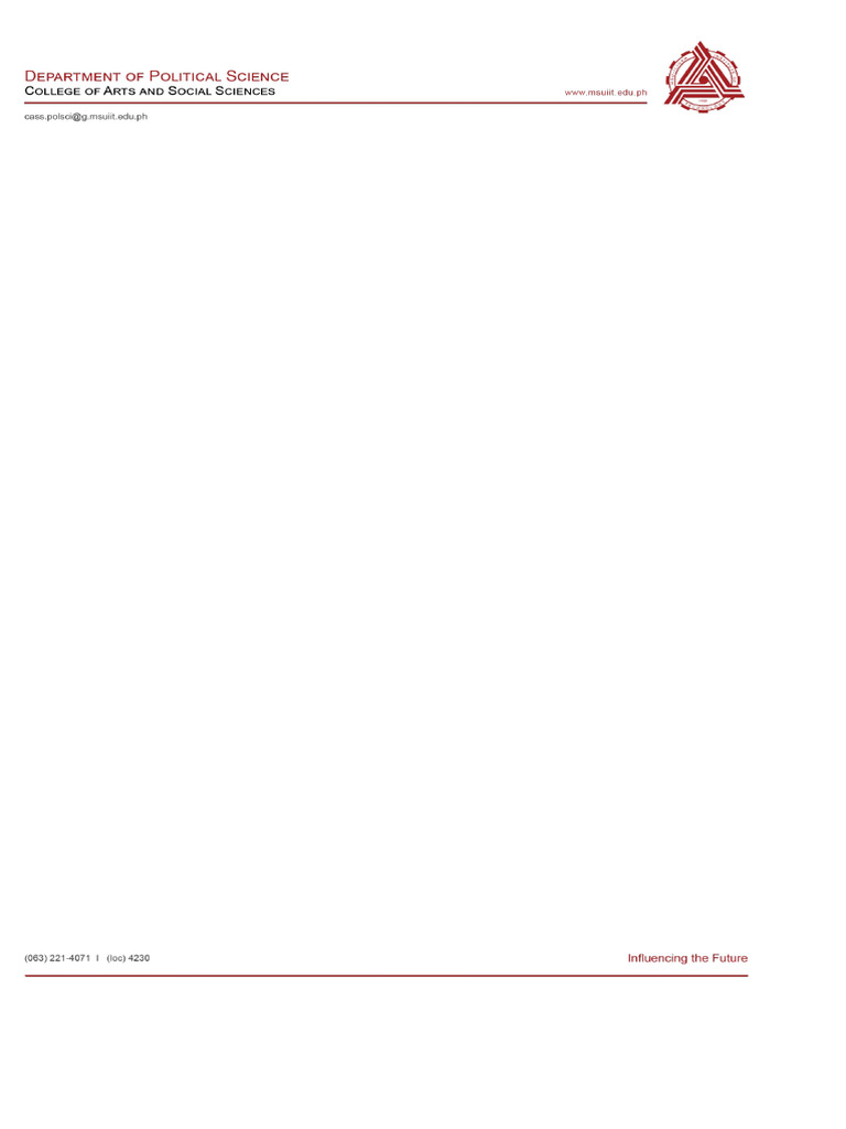 Polsci Letter Head | PDF