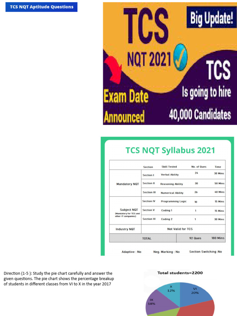 TCS NQT Mock | PDF | Teaching Methods & Materials