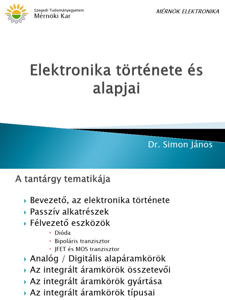 01 Mernok Elektronika | PDF