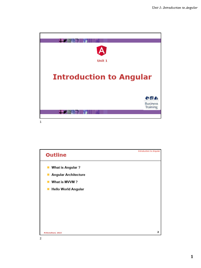 01 - Introduction To Angular | PDF | Command Line Interface | Angular Js