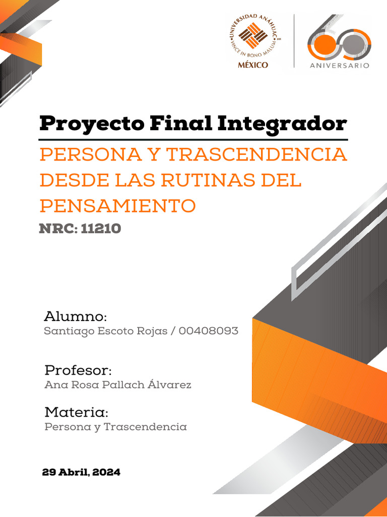Proyecto Final Integrador Santi Escoto | PDF | Ateísmo | Fe