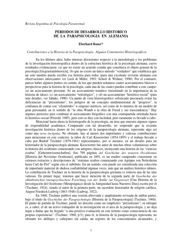 Bauer | PDF | Parasicología | Fantasmas