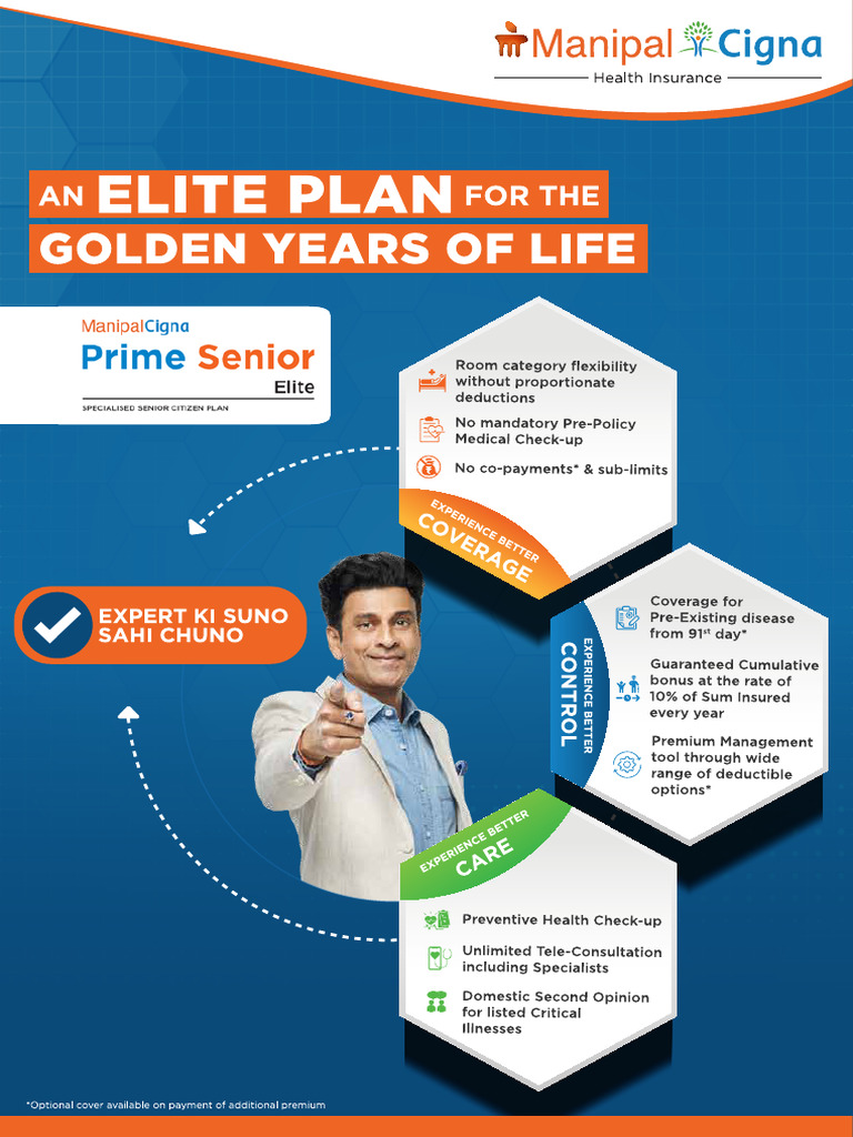 Manipal Cigna Senior Elite | PDF