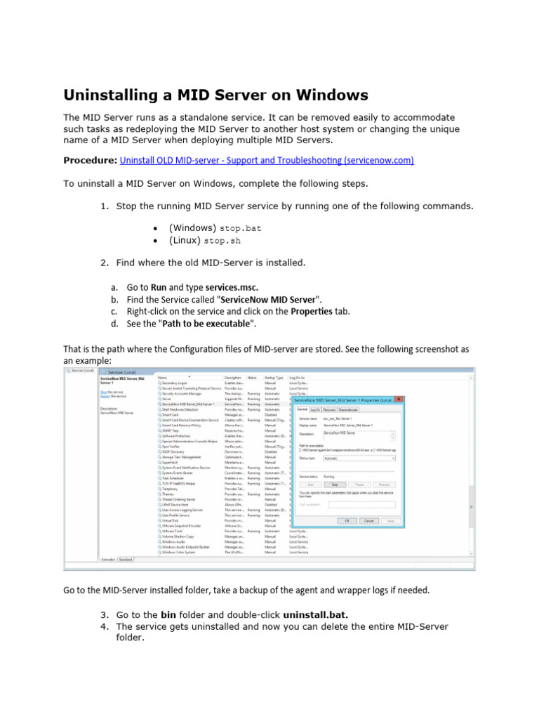 Uninstall OLD MID | PDF