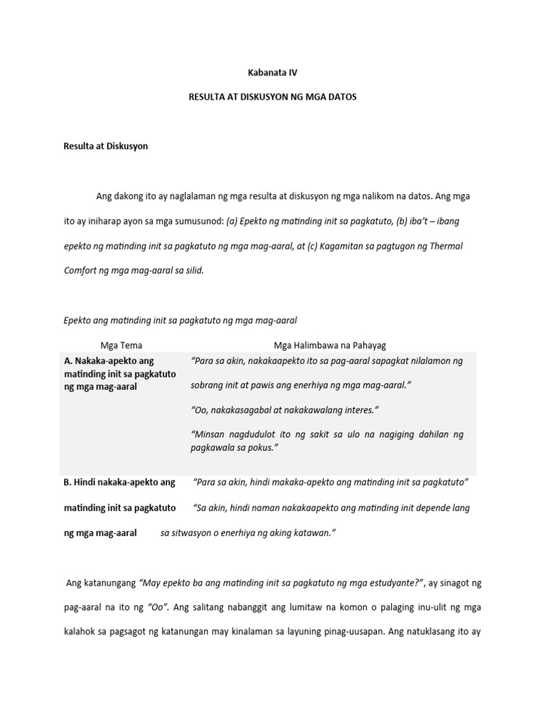 Example Kabanata 4 | PDF