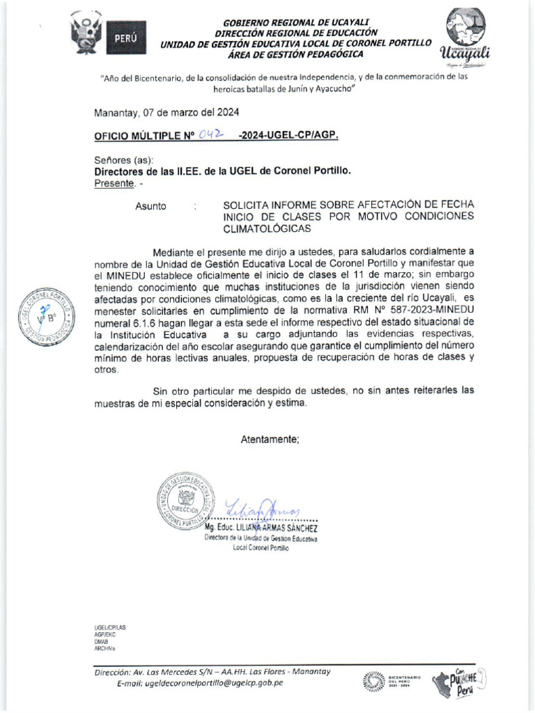 Oficio Multiple 042 | PDF