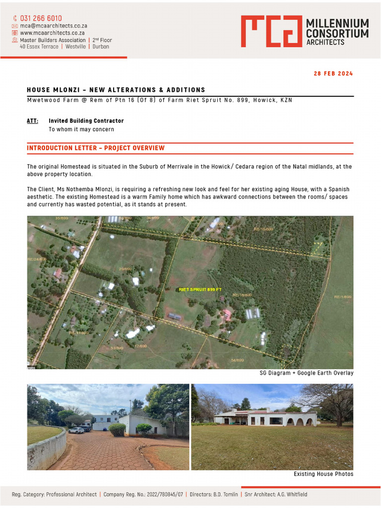 House Mlonzi - Project Briefing & Finishes (28.02.24) | PDF | Tile | Wall