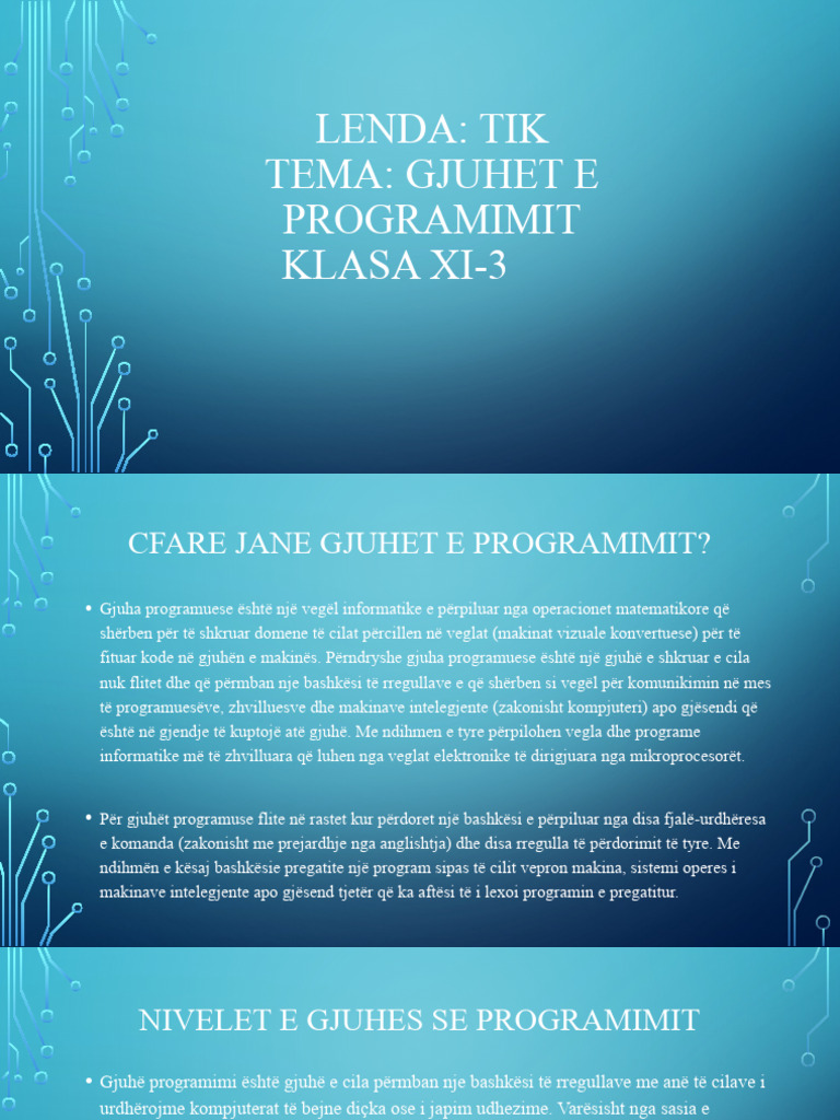 Projekt TIK KL - XI | PDF