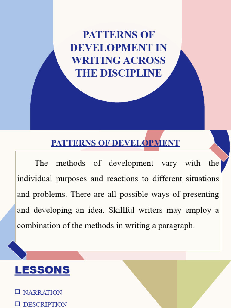 Patterns of Development | PDF | Definition | Word